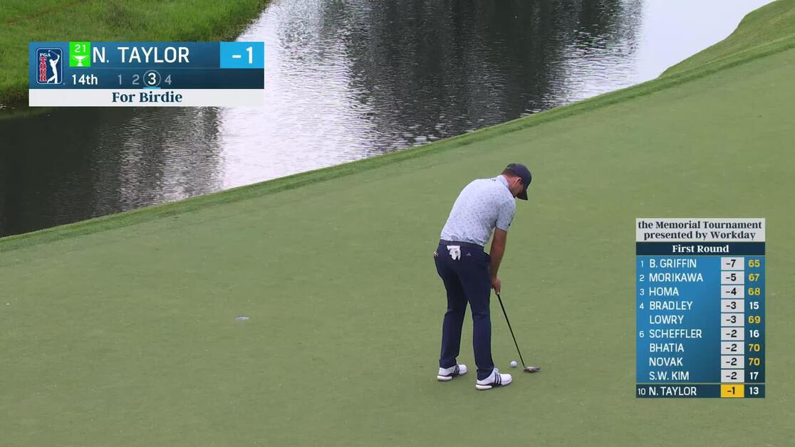 Nick Taylor | Round 1 | 14th hole | Shot 3 | 2025 the Memorial