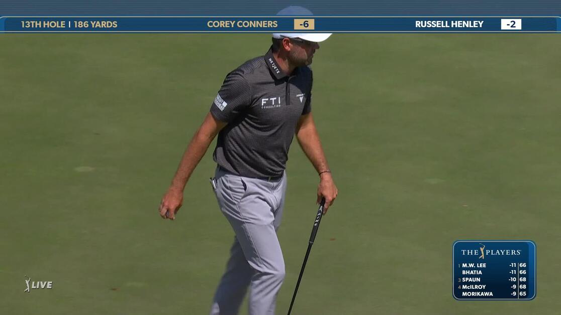 Corey Conners | Round 3 | 13th hole | Shot 3 | 2025 THE PLAYERS