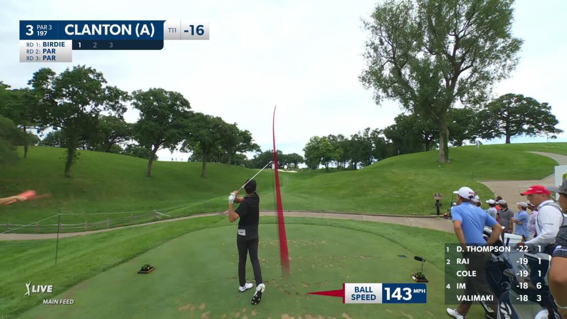 Luke Clanton | 2024 John Deere | Round 4 | 3rd hole | Shot 1