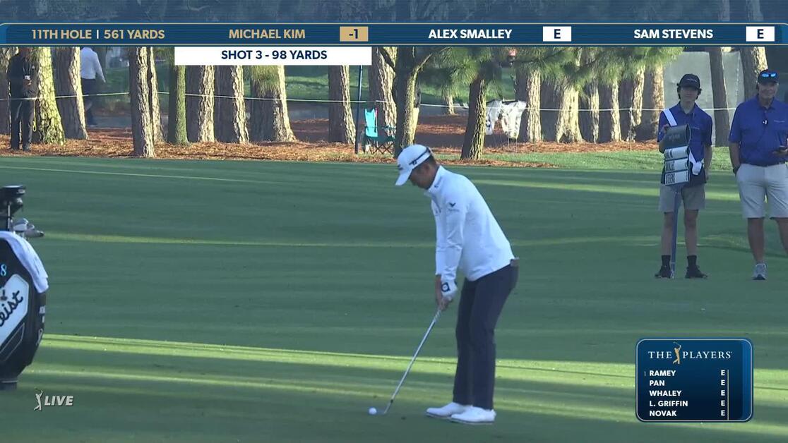 Michael Kim | Round 1 | 11th hole | Shot 3 | 2025 THE PLAYERS
