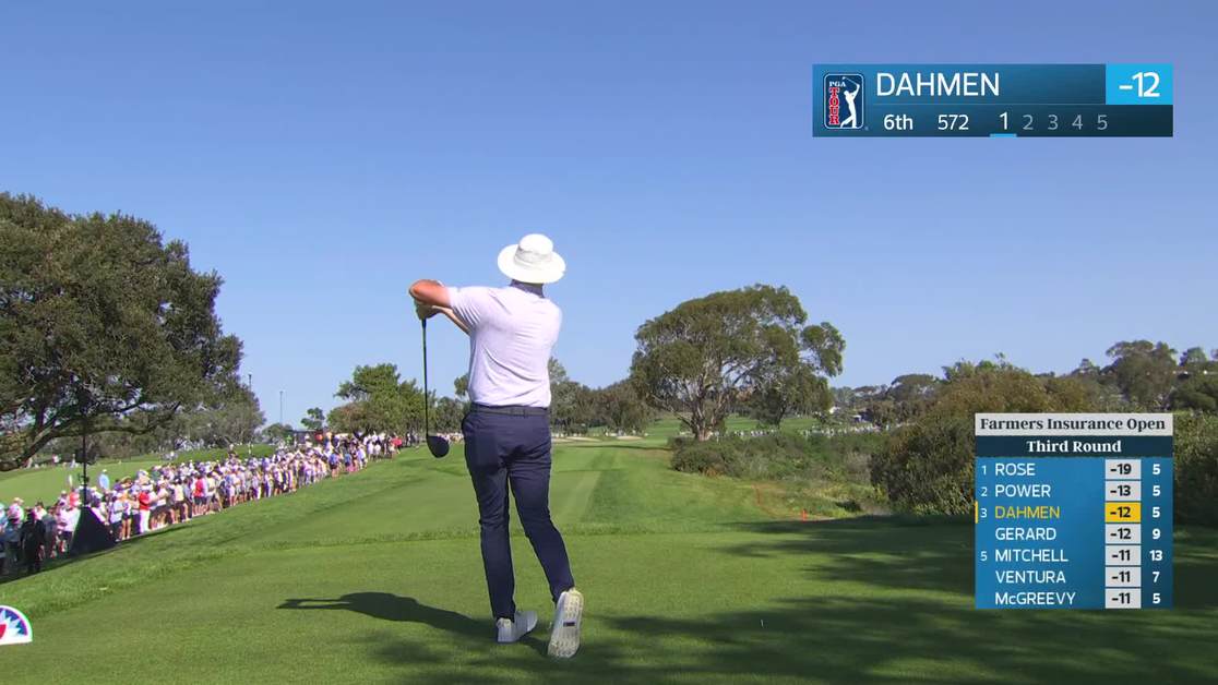 Joel Dahmen | Round 3 | 6th hole | Shot 1 | 2026 Farmers