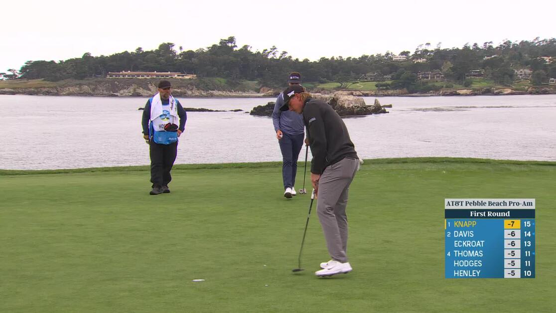 Jake Knapp | Round 1 | 10th hole | Shot 4 | 2025 AT&T Pebble Beach
