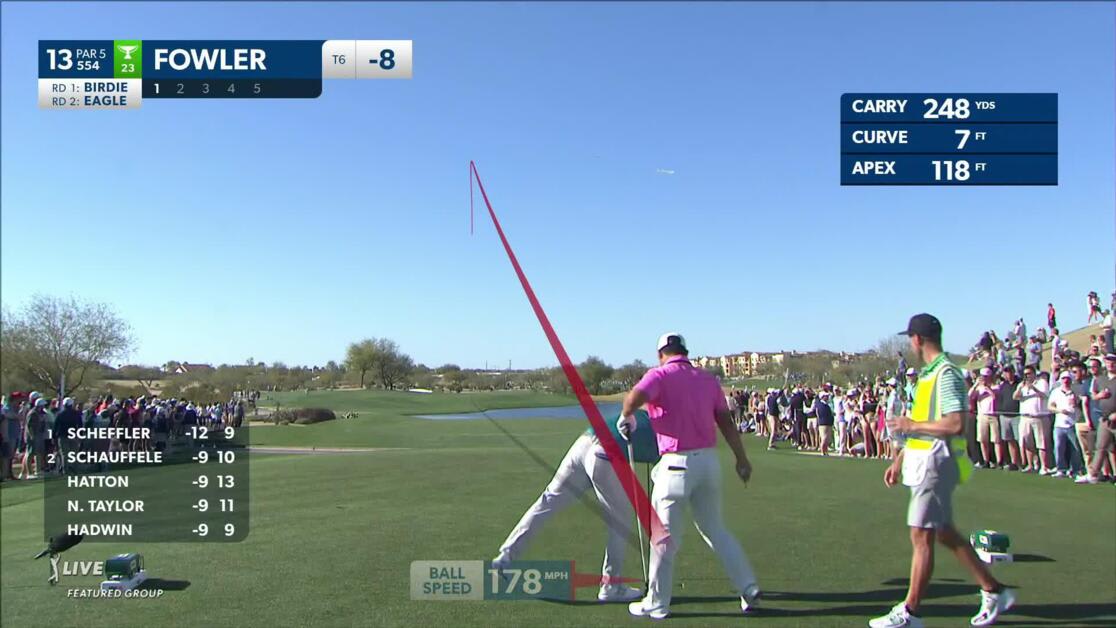 Rickie Fowler | 2023 WM Phoenix Open | Round 3 | 13th hole | Shot 1