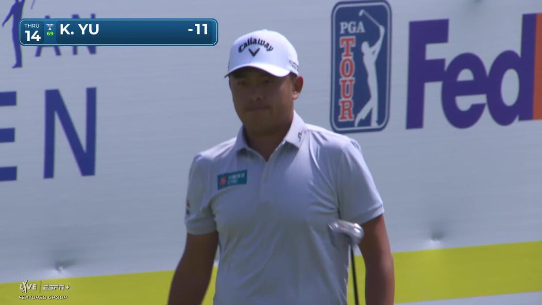 Kevin Yu | Round 3 | 14th hole | Shot 3 | 2025 RBC Canadian