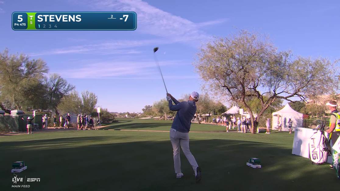 Sam Stevens | Round 2 | 5th hole | Shot 1 | 2026 WM Phoenix Open