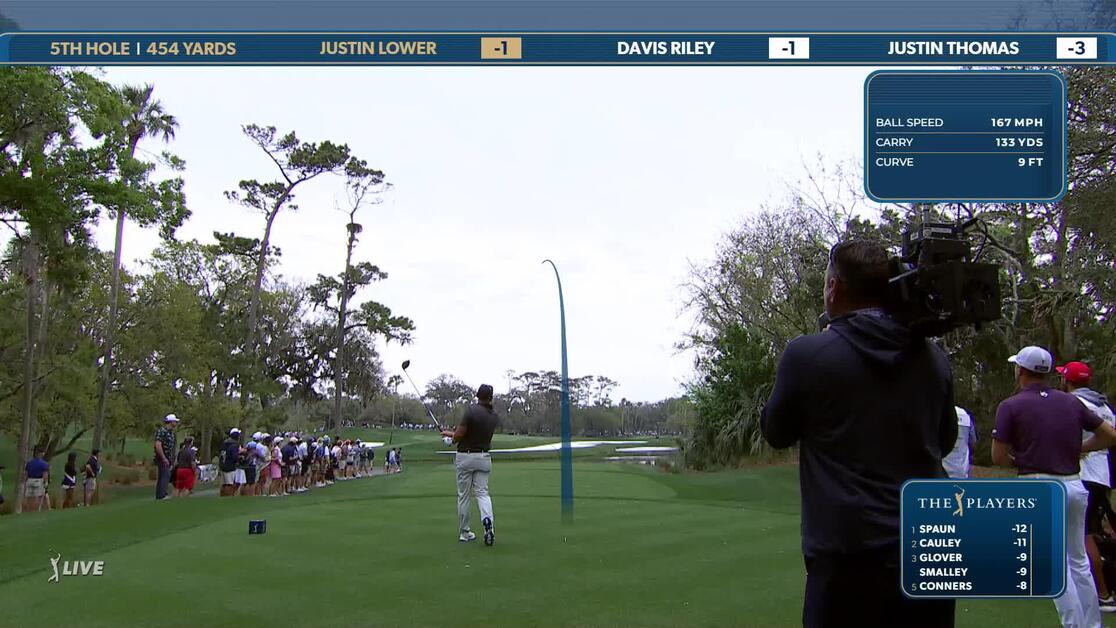 Justin Lower | Round 4 | 5th hole | Shot 1 | 2025 THE PLAYERS