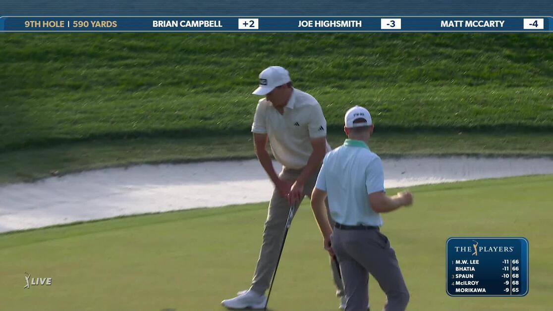 Matt McCarty | Round 2 | 9th hole | Shot 4 | 2025 THE PLAYERS
