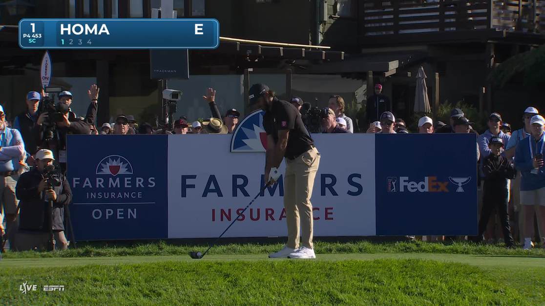 Max Homa | Round 1 | 1st hole | Shot 1 | 2026 Farmers