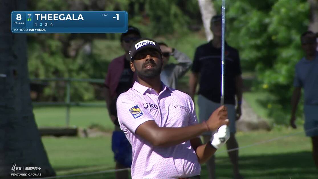Sahith Theegala | Round 1 | 8th hole | Shot 2 | 2025 Sony Open