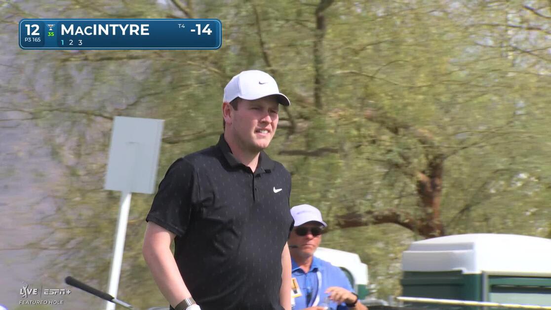 Robert MacIntyre | Round 4 | 12th hole | Shot 1 | 2025 WM Phoenix Open