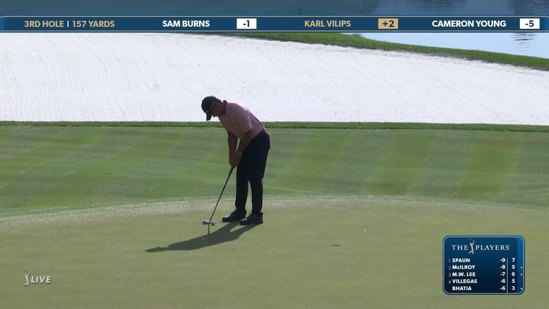 Karl Vilips | Round 2 | 3rd hole | Shot 3 | 2025 THE PLAYERS