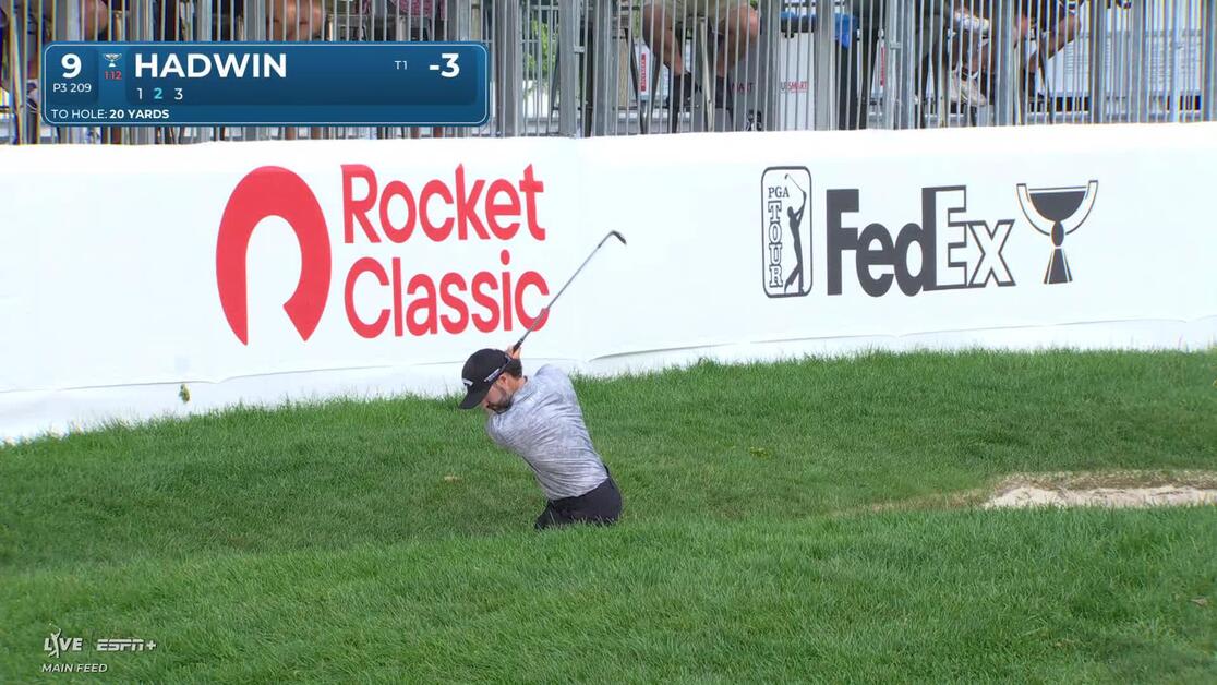 Adam Hadwin | Round 1 | 9th hole | Shot 2 | 2025 Rocket Classic