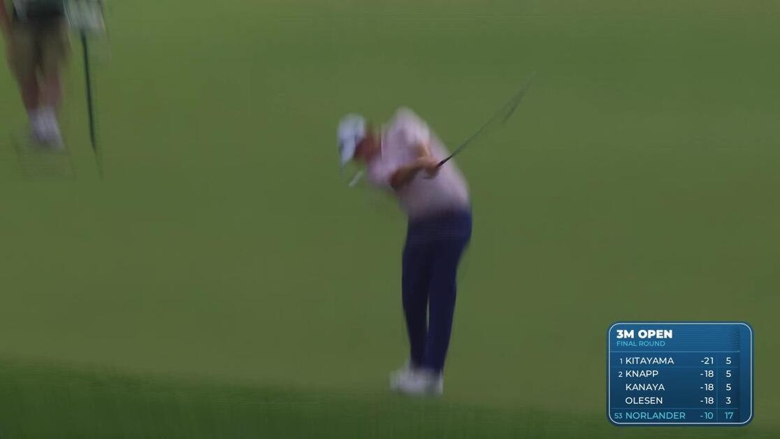 Henrik Norlander | Round 4 | 18th hole | Shot 4 | 2025 3M Open