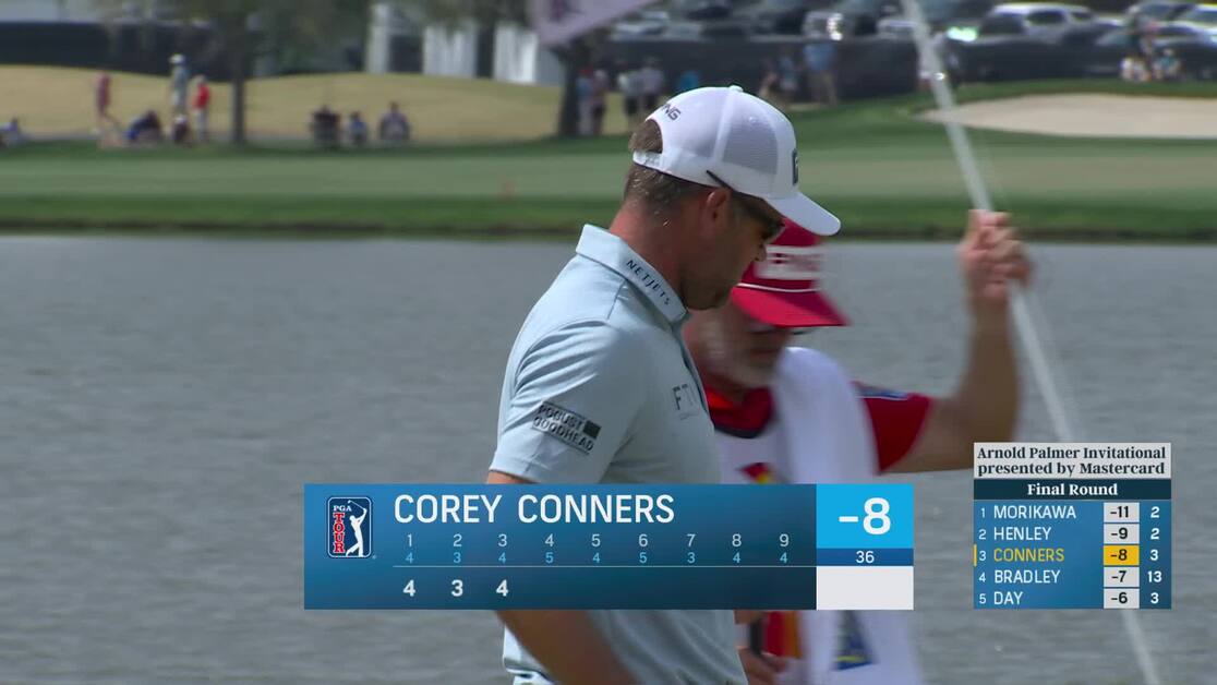 Corey Conners | Round 4 | 3rd hole | Shot 4 | 2025 Arnold Palmer ...