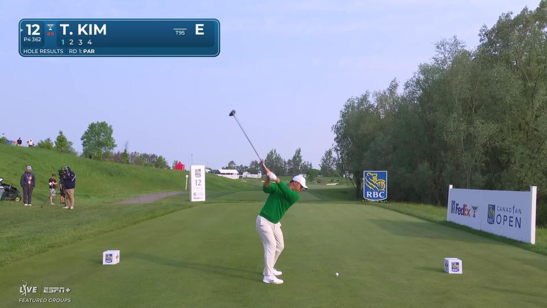 Tom Kim | Round 2 | 12th hole | Shot 1 | 2025 RBC Canadian