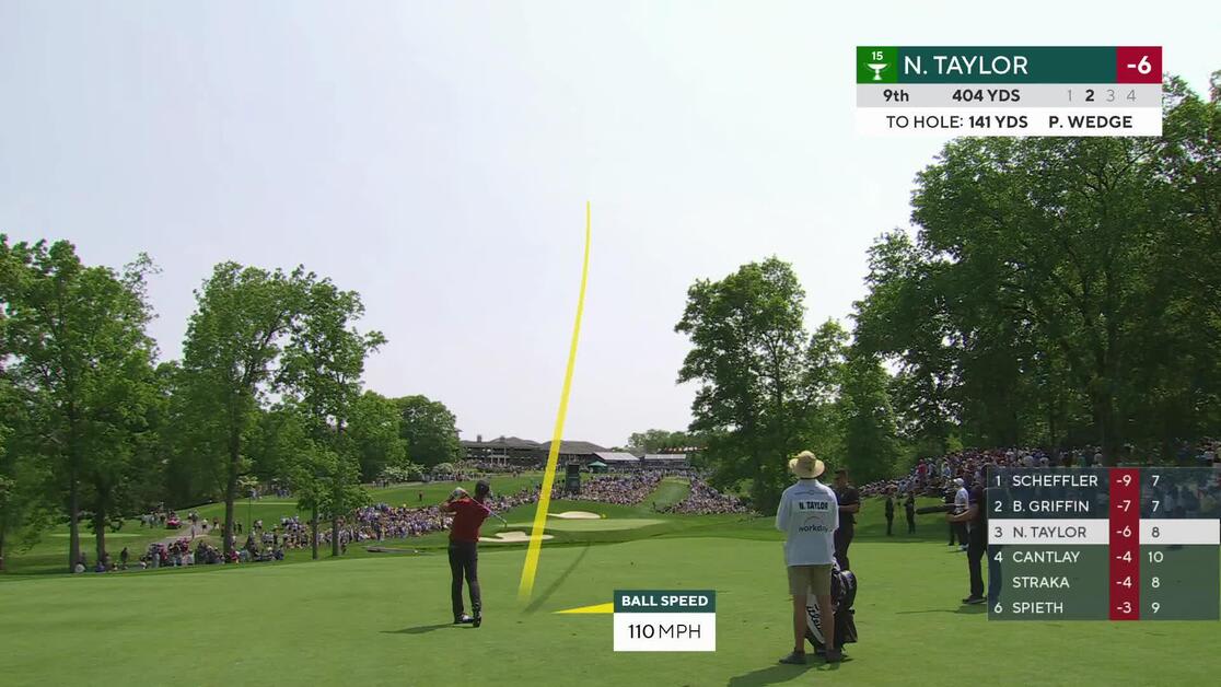 Nick Taylor | Round 4 | 9th hole | Shot 2 | 2025 the Memorial