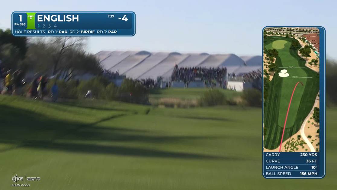 Harris English | Round 4 | 1st hole | Shot 1 | 2026 WM Phoenix Open