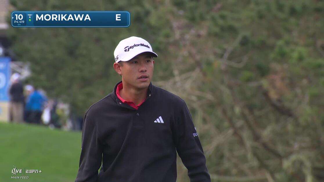 Collin Morikawa | Round 1 | 10th hole | Shot 2 | 2025 AT&T Pebble Beach