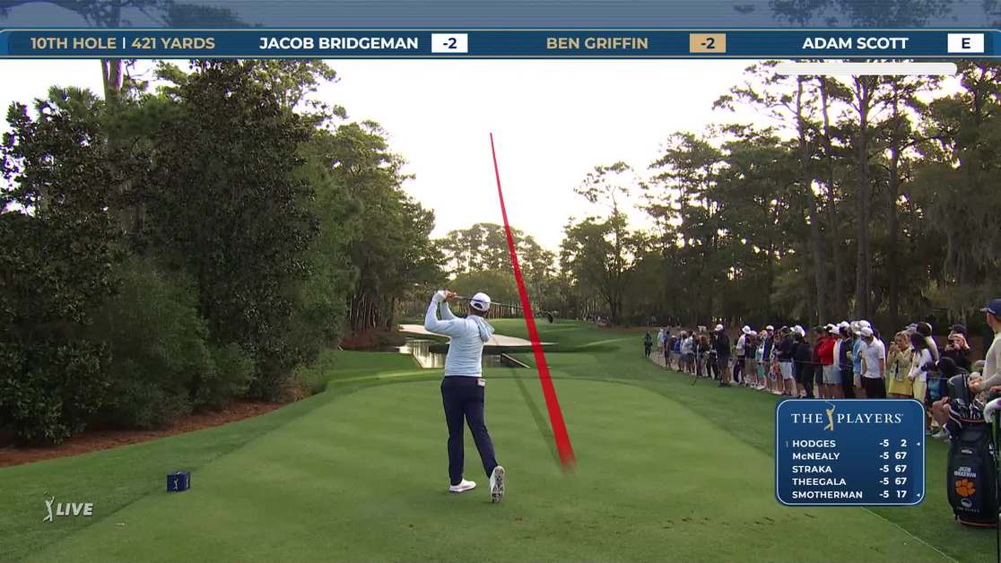 Ben Griffin | Round 2 | 10th hole | Shot 1 | 2026 THE PLAYERS