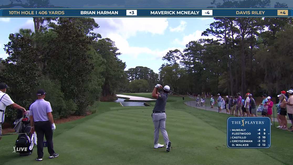 Davis Riley | Round 1 | 10th hole | Shot 1 | 2026 THE PLAYERS