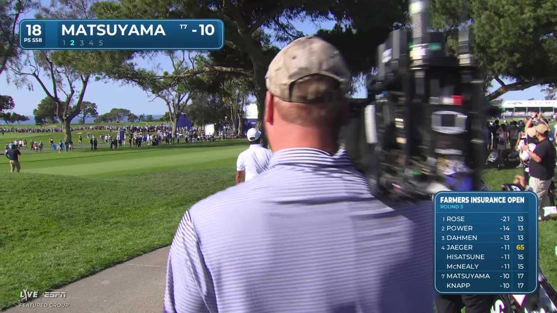 Hideki Matsuyama | Round 3 | 18th hole | Shot 2 | 2026 Farmers
