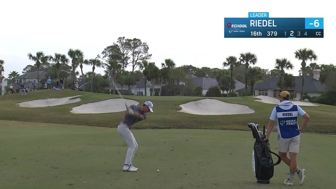 Matthew Riedel | Round 3 | 16th hole | Shot 2 | 2024 PGA TOUR Q-School