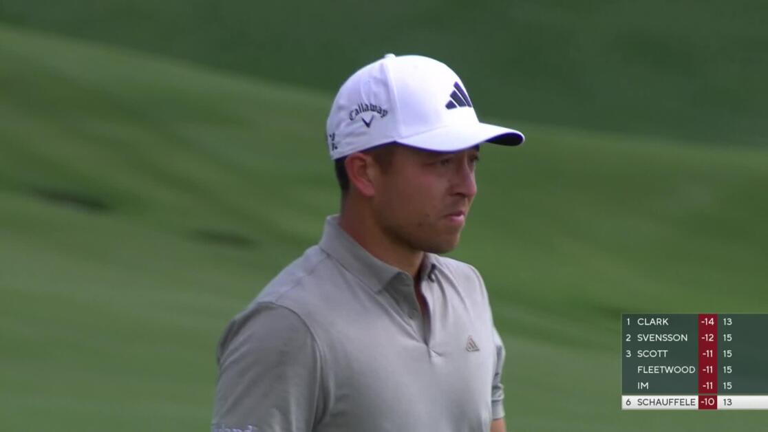 Xander Schauffele | 2023 Wells Fargo | Round 3 | 14th hole | Shot 2