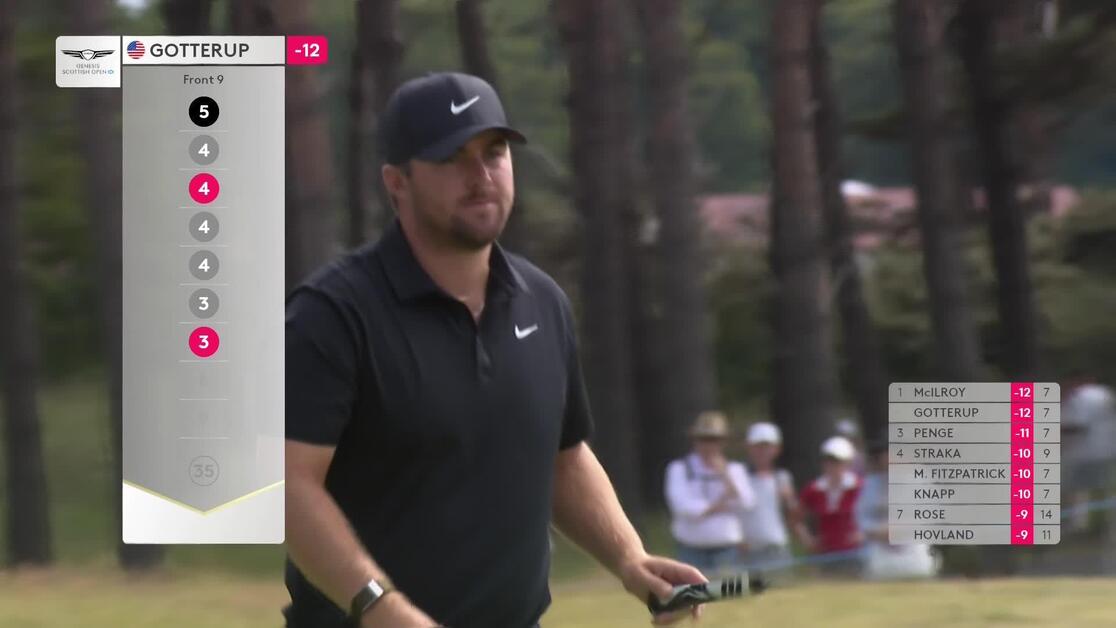 Chris Gotterup | Round 4 | 7th hole | Shot 3 | 2025 Genesis Scottish Open