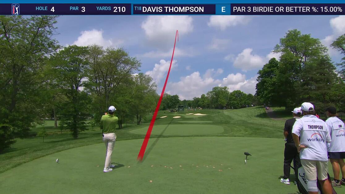 Davis Thompson | Round 1 | 4th hole | Shot 1 | 2025 the Memorial
