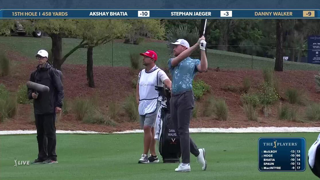 Danny Walker | Round 4 | 15th hole | Shot 2 | 2025 THE PLAYERS