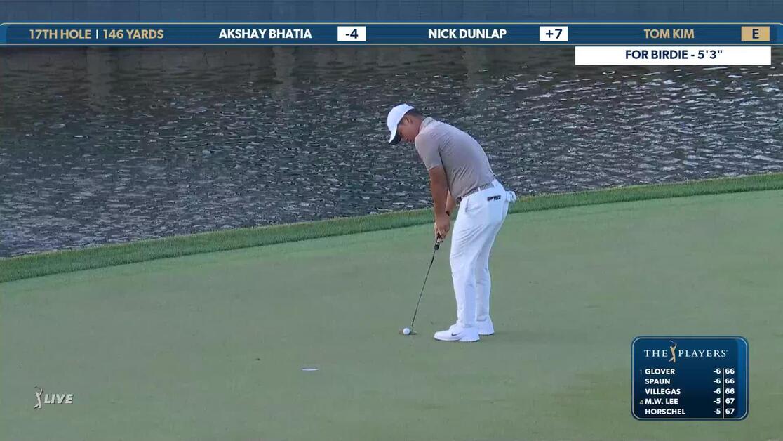 Tom Kim | Round 1 | 17th hole | Shot 2 | 2025 THE PLAYERS