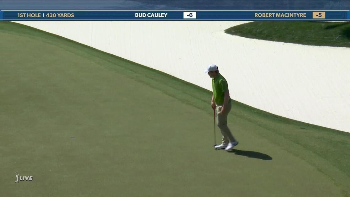 Robert MacIntyre | Round 3 | 1st hole | Shot 4 | 2025 THE PLAYERS