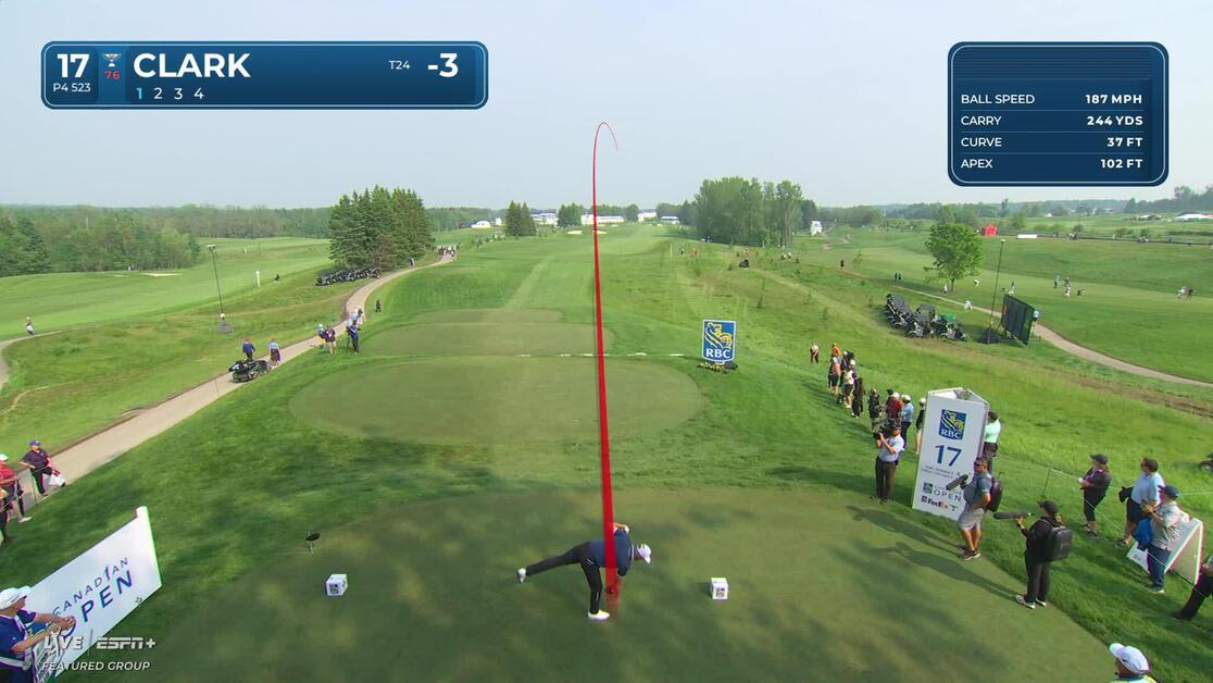 Wyndham Clark | Round 1 | 17th hole | Shot 1 | 2025 RBC Canadian