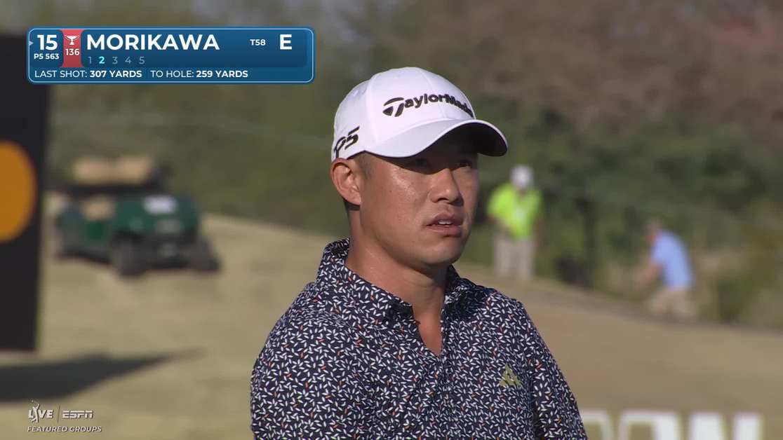 Collin Morikawa | Round 2 | 15th hole | Shot 2 | 2026 WM Phoenix Open