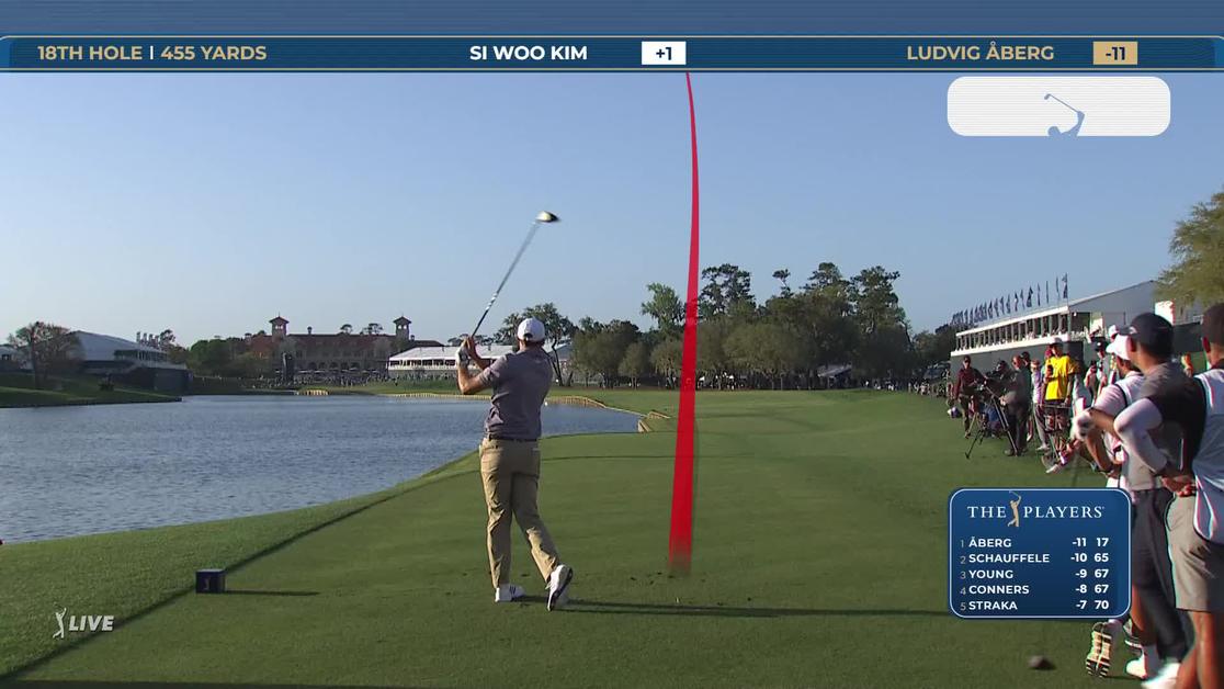 Ludvig Aberg | Round 2 | 18th hole | Shot 1 | 2026 THE PLAYERS