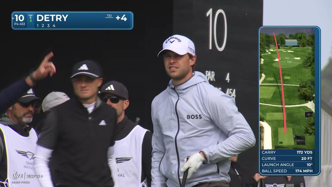 Thomas Detry | Round 2 | 10th hole | Shot 1 | 2025 Genesis