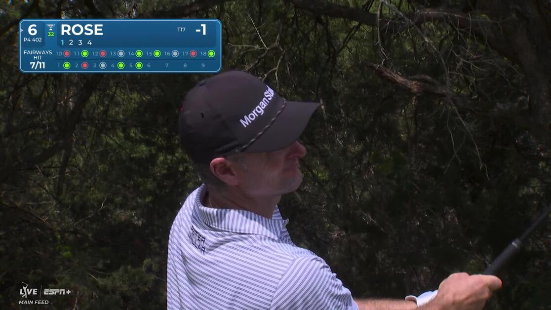 Justin Rose | Round 1 | 6th hole | Shot 1 | 2025 Valero