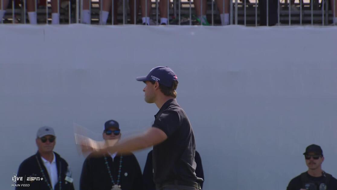 Thomas Detry | Round 2 | 16th hole | Shot 2 | 2025 WM Phoenix Open