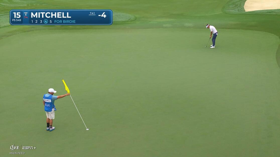 Keith Mitchell | Round 2 | 15th hole | Shot 4 | 2025 Wyndham