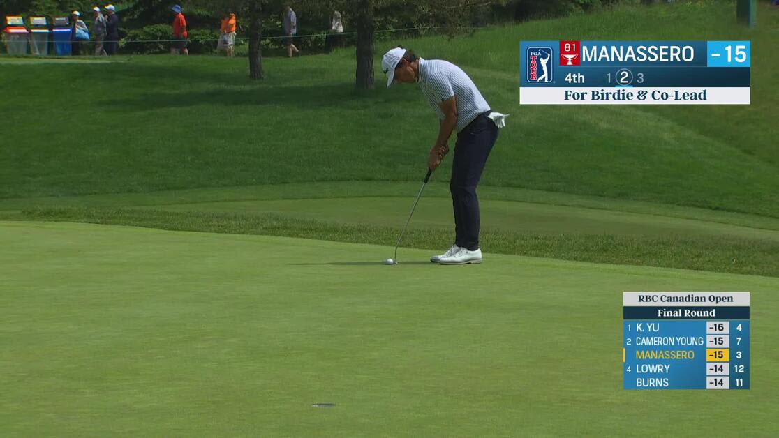 Matteo Manassero | Round 4 | 4th hole | Shot 2 | 2025 RBC Canadian