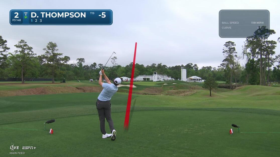 Davis Thompson | Round 3 | 2nd hole | Shot 1 | 2025 Houston Open
