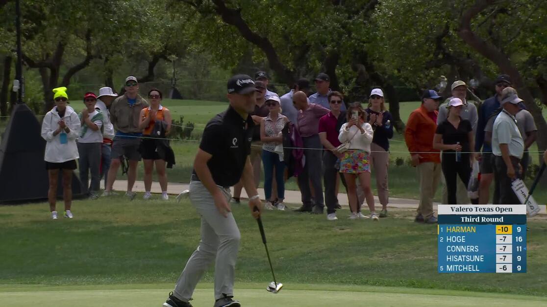 Brian Harman | Round 3 | 9th hole | Shot 4 | 2025 Valero