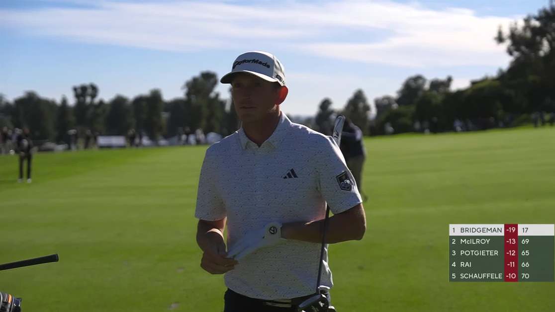 Jacob Bridgeman | Round 3 | 18th hole | Shot 2 | 2026 The Genesis