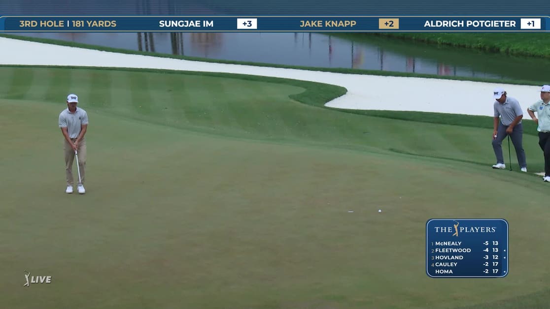 Jake Knapp | Round 1 | 3rd hole | Shot 3 | 2026 THE PLAYERS