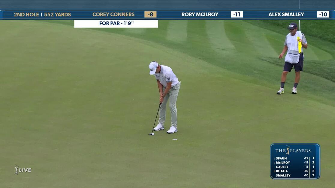 Corey Conners | Round 4 | 2nd hole | Shot 5 | 2025 THE PLAYERS