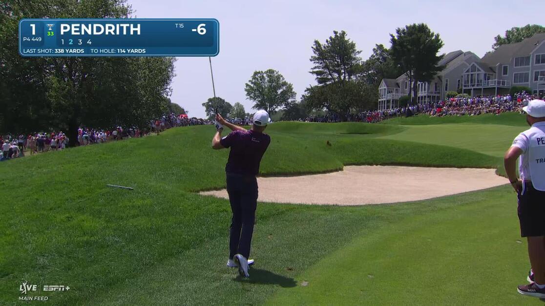 Taylor Pendrith | Round 4 | 1st hole | Shot 2 | 2025 Travelers