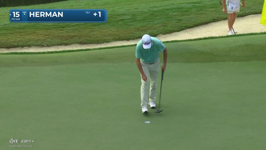 Jim Herman | Round 1 | 15th hole | Shot 6 | 2025 Wyndham