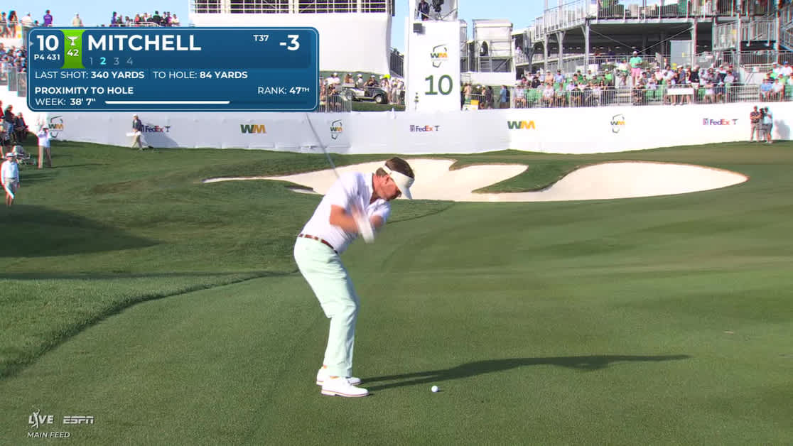 Keith Mitchell | Round 3 | 10th hole | Shot 2 | 2026 WM Phoenix Open