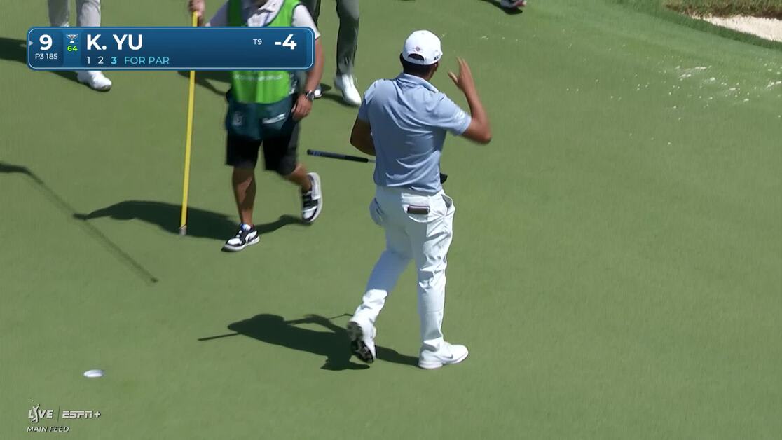 Kevin Yu | Round 1 | 9th hole | Shot 3 | 2025 Mexico Open