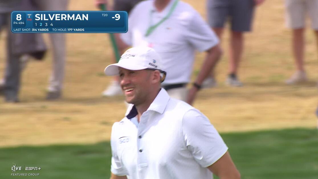 Ben Silverman | Round 4 | 8th hole | Shot 2 | 2025 WM Phoenix Open